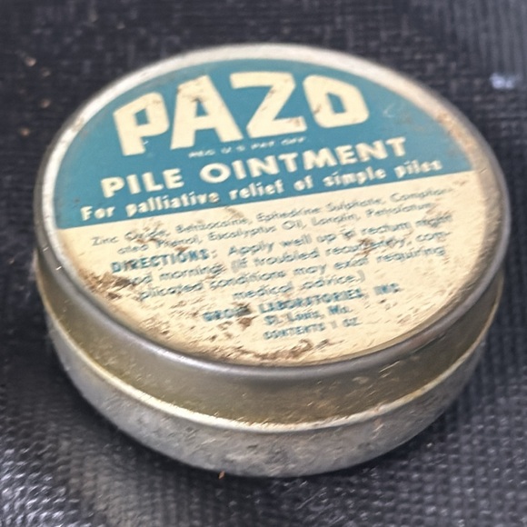 Other | Vintage Pazo Ointment Tin Paris Medicine Co St Louis Mo | Poshmark
